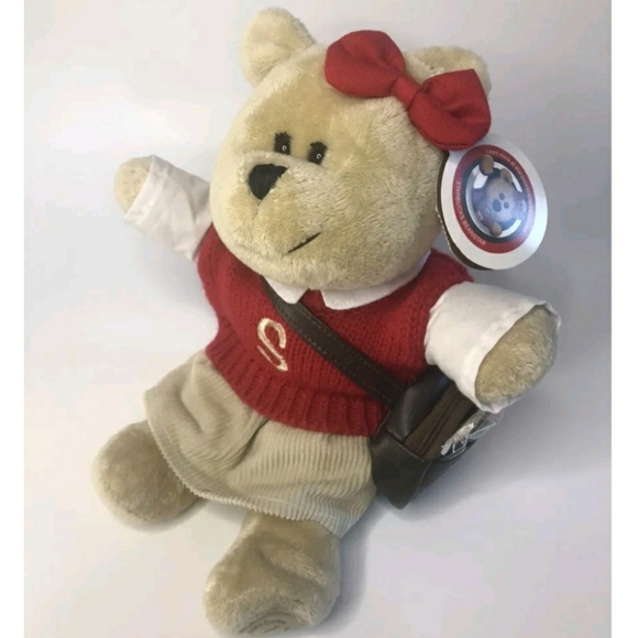 Toys | Starbucks Bearista Back To School Girl 204 Plush Stuffed Bear ...